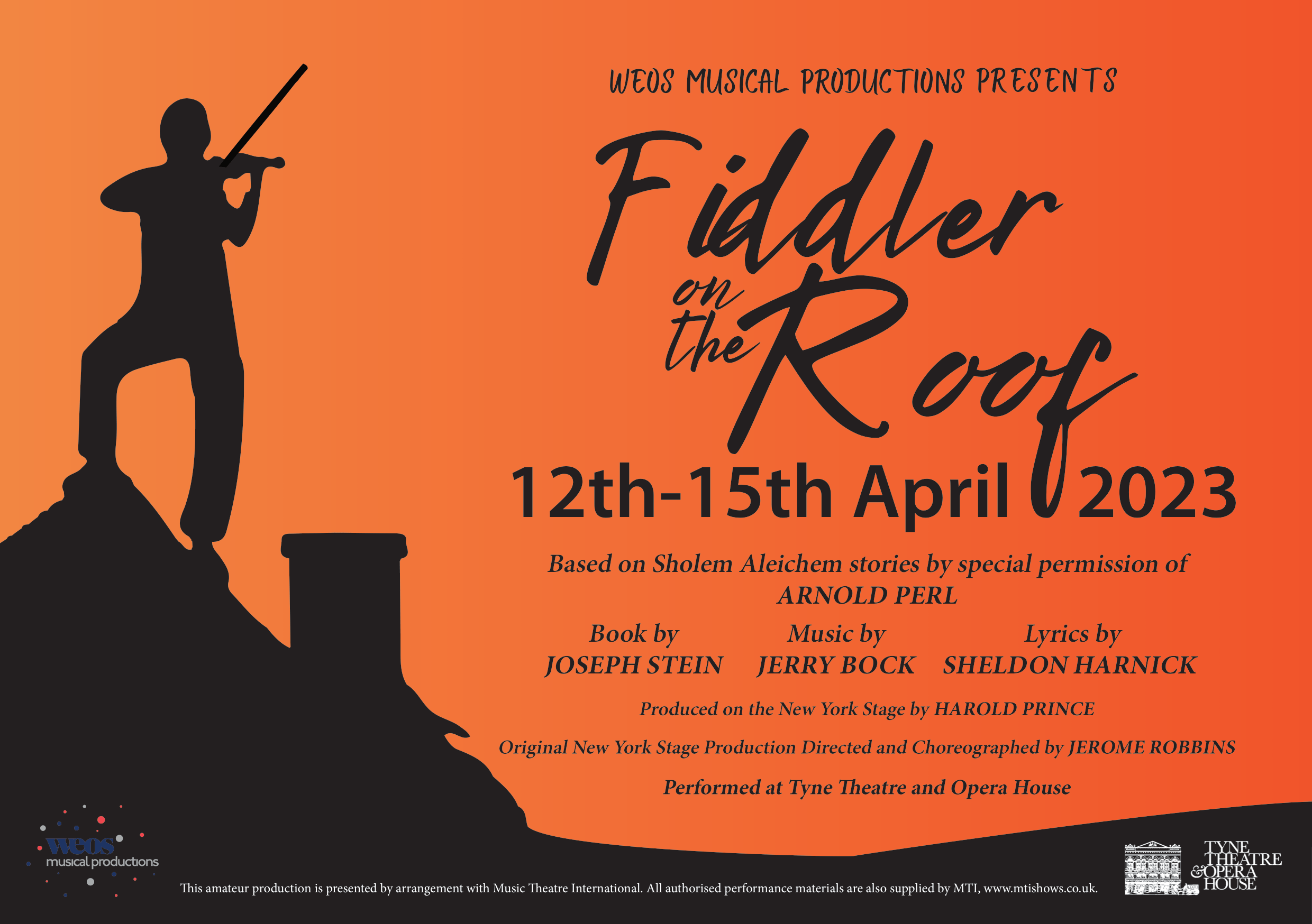 Stephen Stokoe previews WEOS Fiddler On The Roof – Home