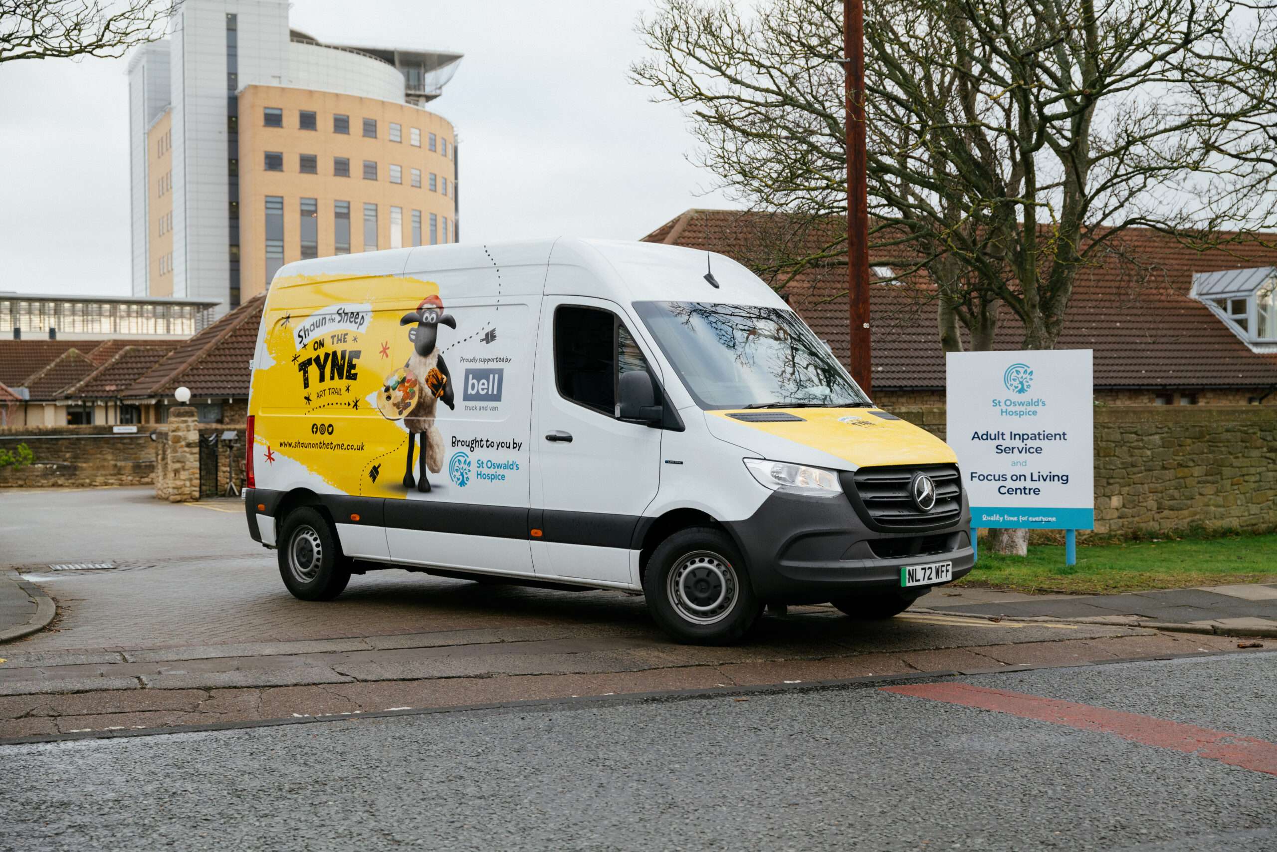 Shaun the Sheep hits the Art beat with electric Mercedes-Benz van ...