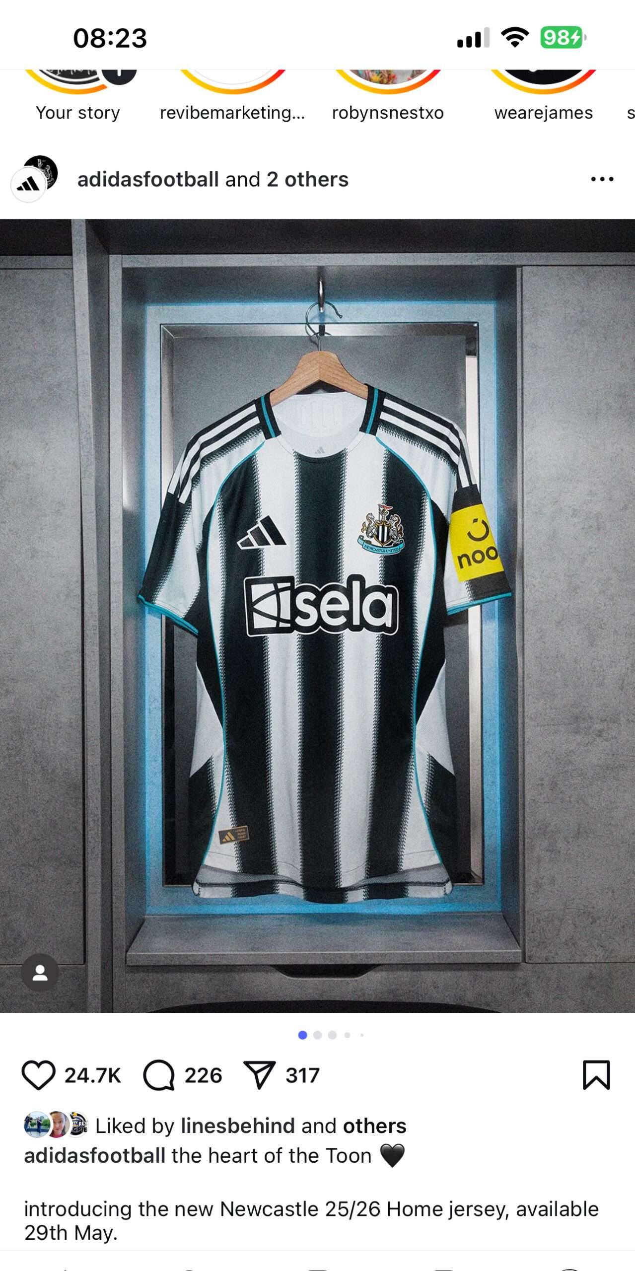 ADIDAS AND NEWCASTLE UNITED REVEAL 2025-26 HOME